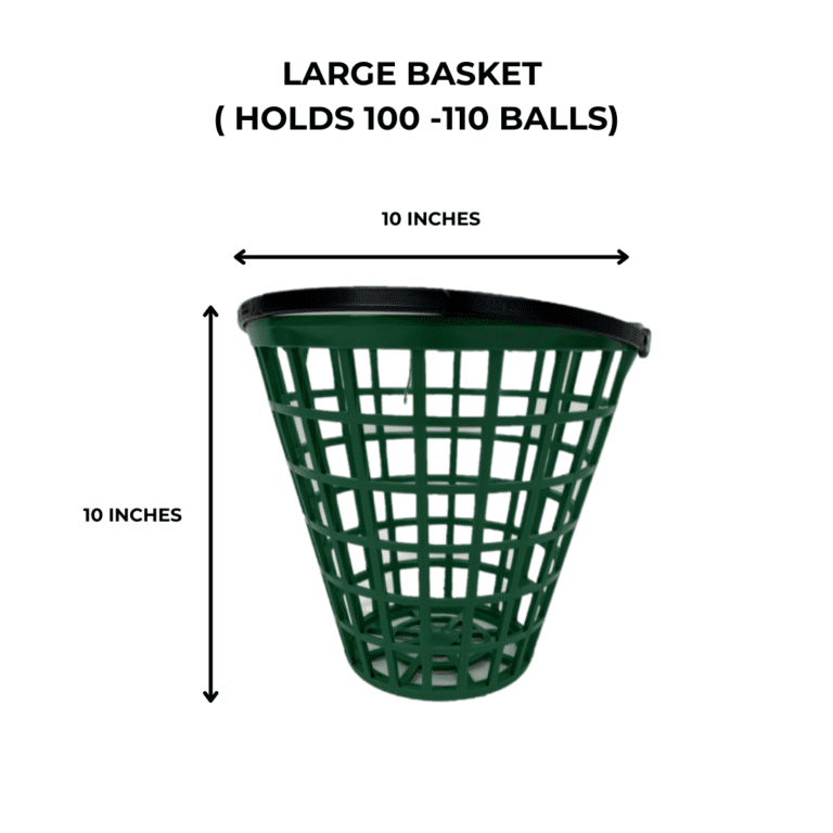 Plastic Driving Range Golf Baskets - 6 Sizes & 3 Colors Available!