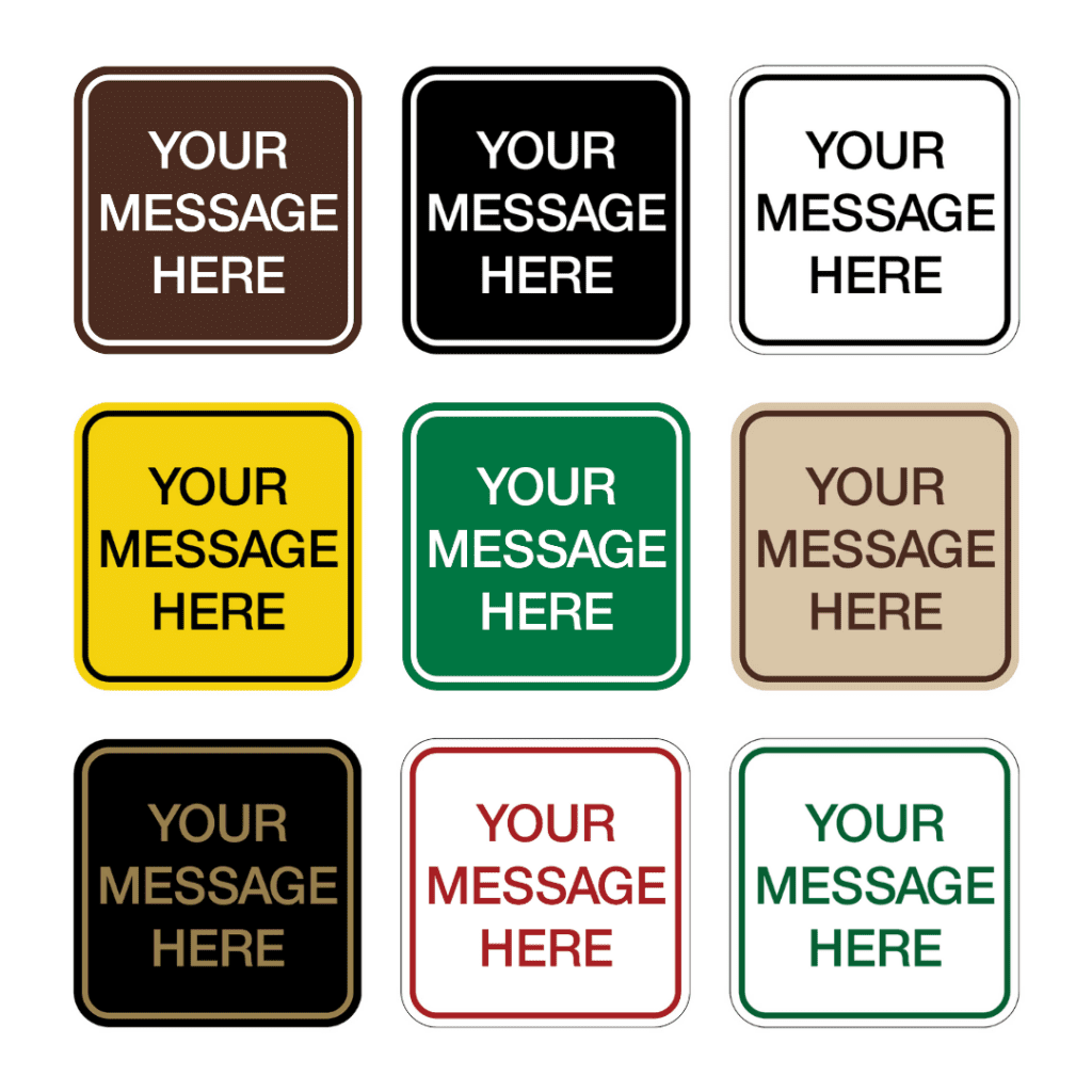 Par West Turf Custom Aluminum Course Signs - 4 Sizes