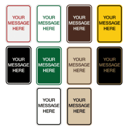 Par West Turf Custom Aluminum Course Signs - 4 Sizes