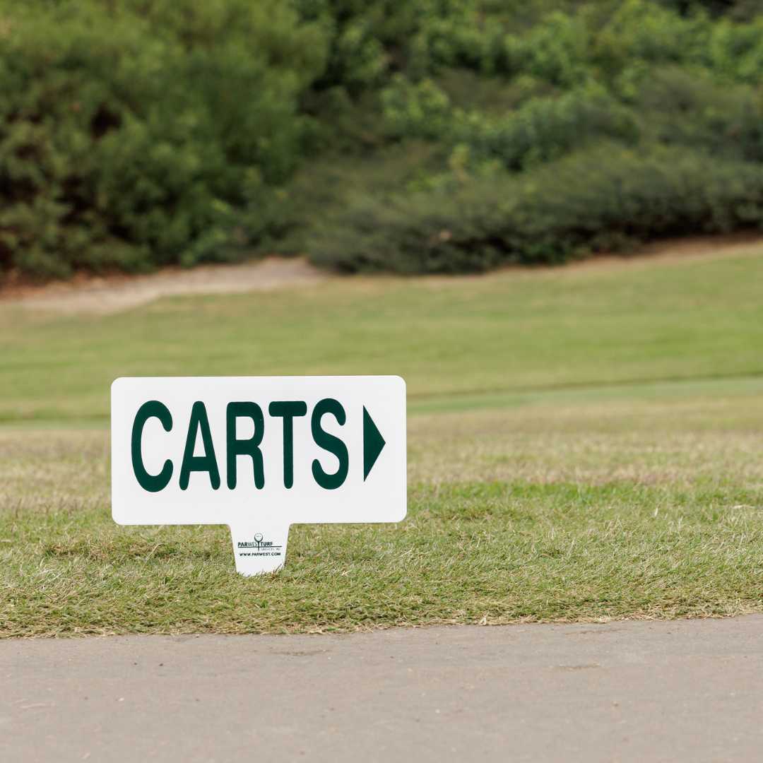 1/8" Single Spike Aluminum Fairway Signs - Par West Turf