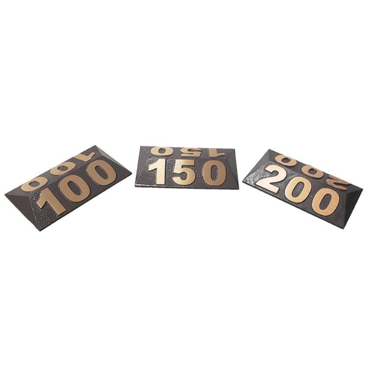 In Ground Yardage Markers - Bronze or Aluminum - Par West Turf