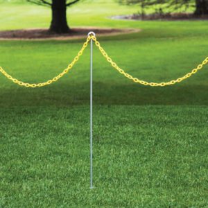 Deluxe Steel Stake for Rope or Chain - Par West Turf