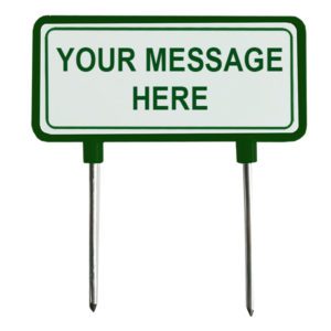 Custom Aluminum Fairway Signs - Any Message You Want - Par West Turf