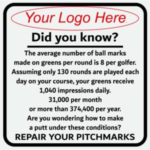 Repair Your BallMark Sign - Par West Turf