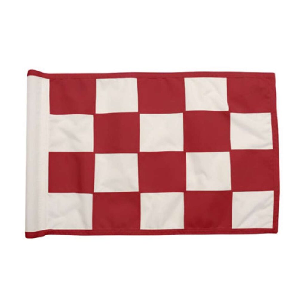 Premium In-Stock Checkered Golf Regulation Flag, 14 in x 20 in - Par ...
