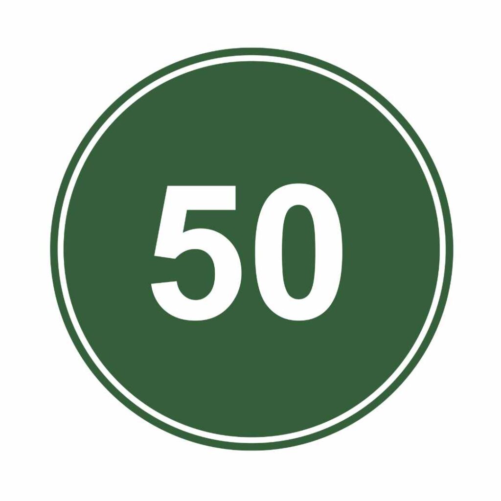 Circle Driving Range Yardage Targets - Par West Turf