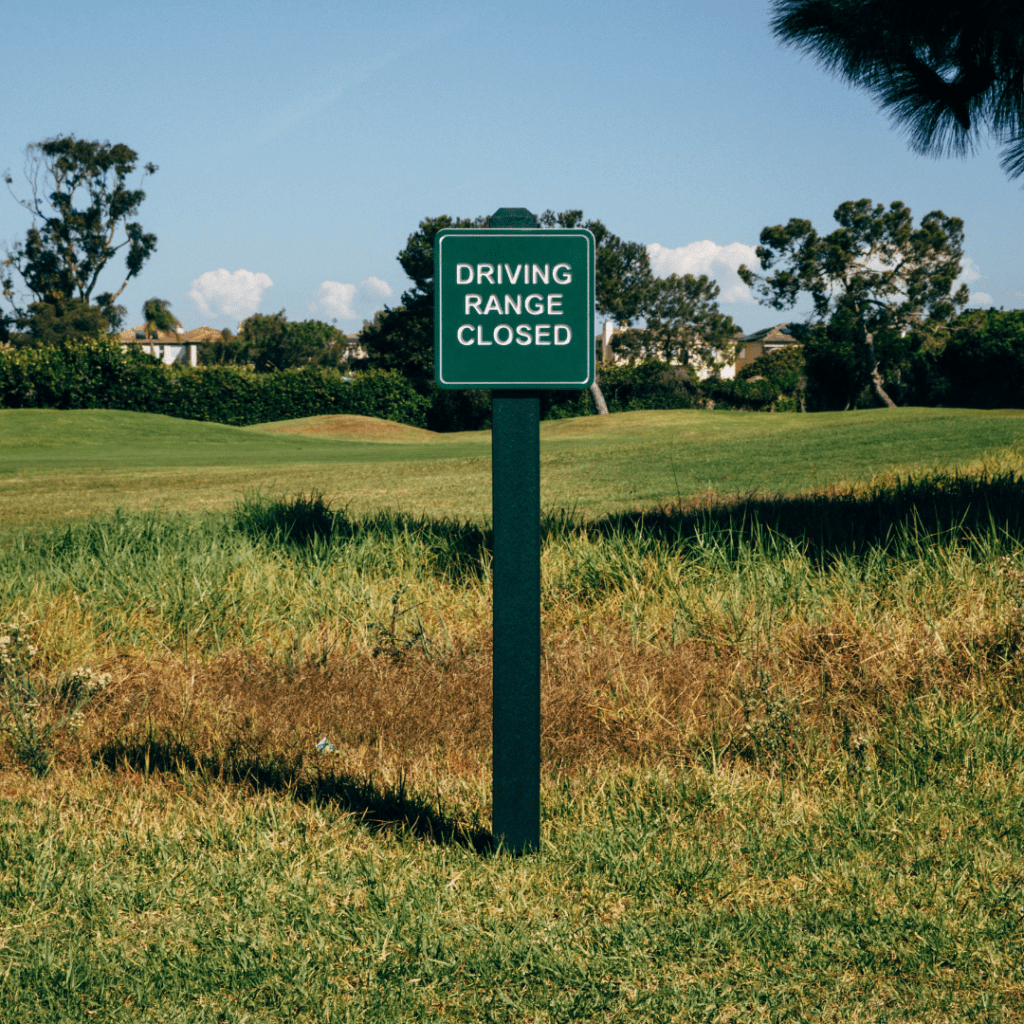 Par West Turf Custom Perma-Core Course Signs - 4 Sizes