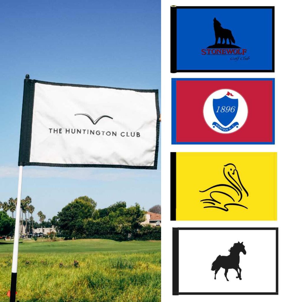 Custom Embroidered Logo Regulation Flags
