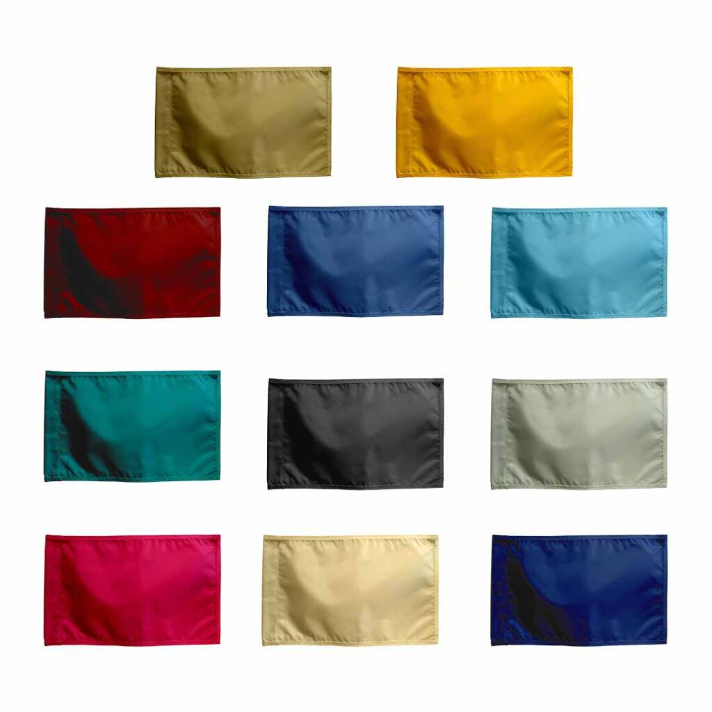 Custom Solid Regulation Golf Pin Flag - 14 inch x 20 inch - Par West Turf