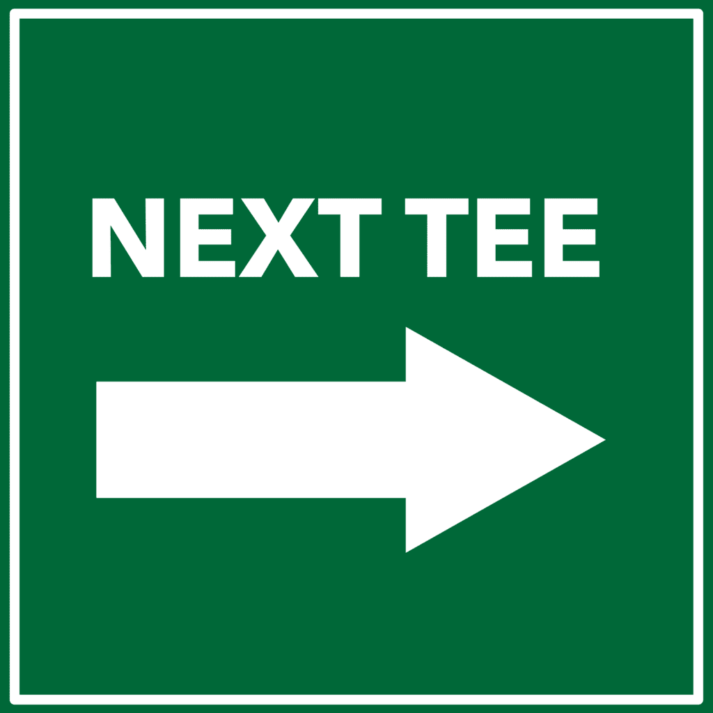 12"x12" Dye-sublimated Aluminum Signs -Standard Golf - Par West Turf