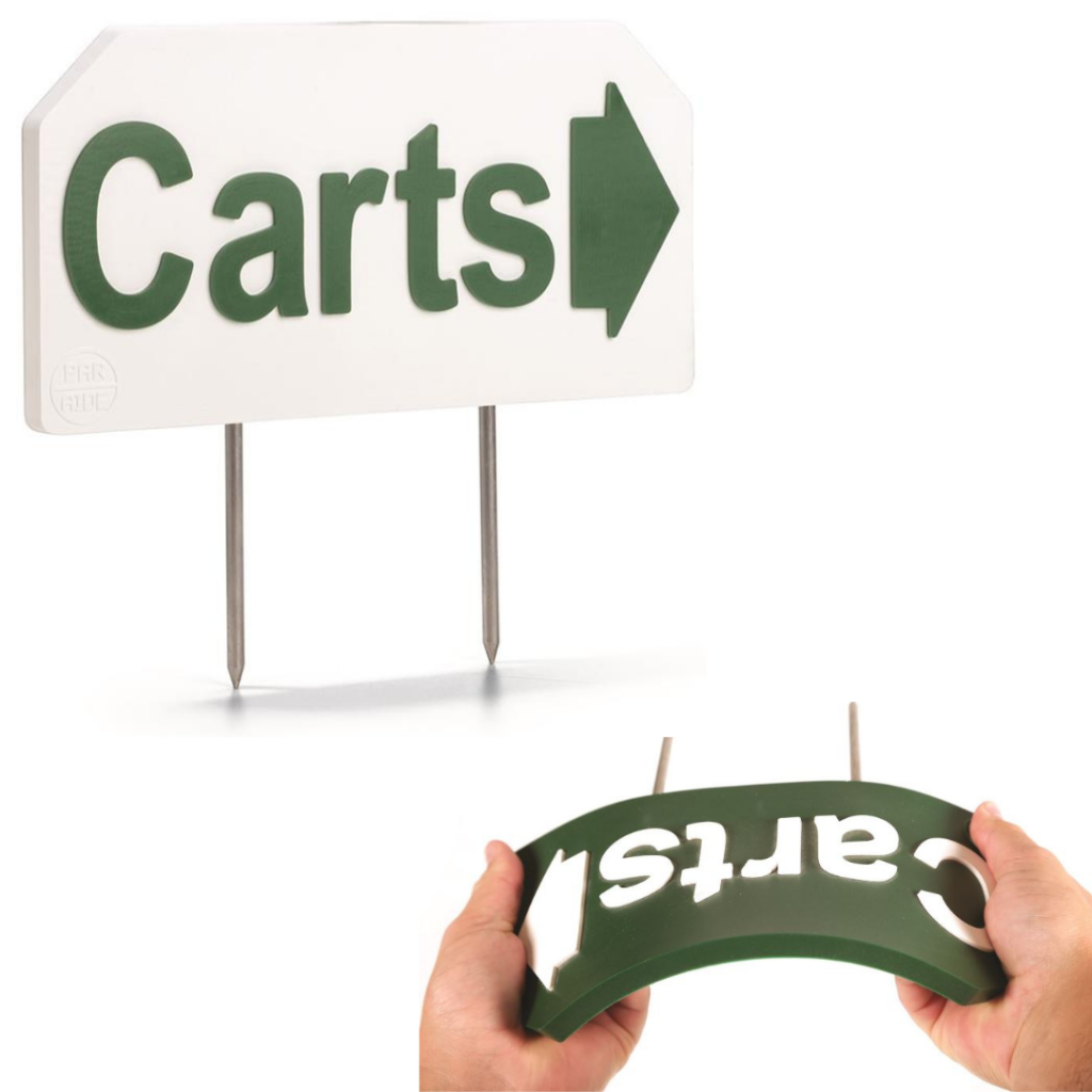 Golf Course Signage - Yardage Plates, Tee & Hazard Signs