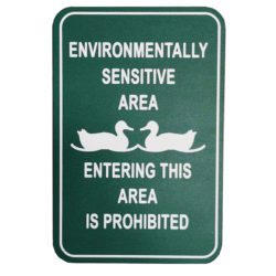 Environmentally Sensitive Area Sign - Par West Turf