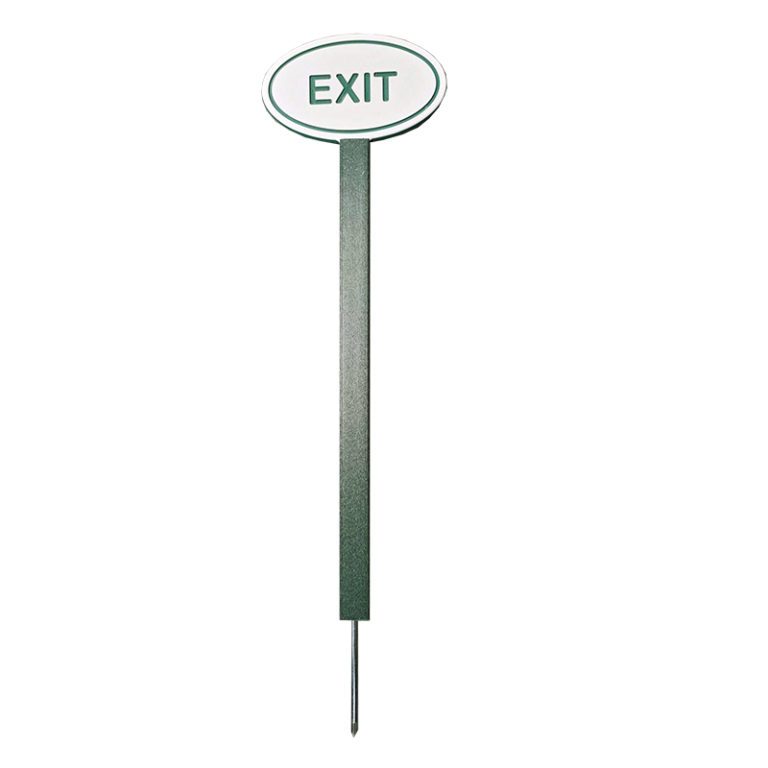 Perma Core Plastic Golf Cart Enter & Exit Stake Signs - 4 Colors