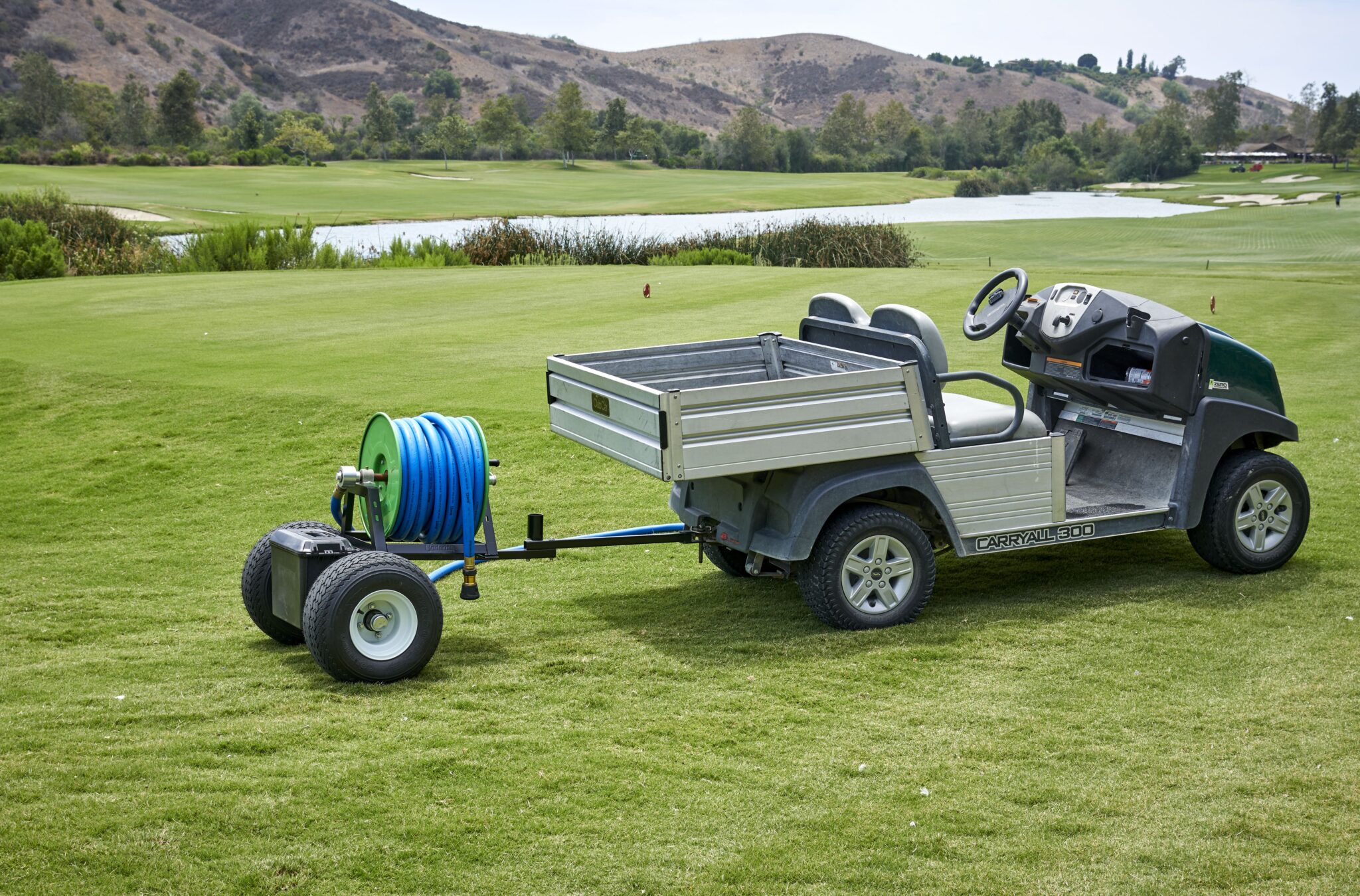 Underhill International Hose Course Caddie Trailer - Metal Hose Reel ...