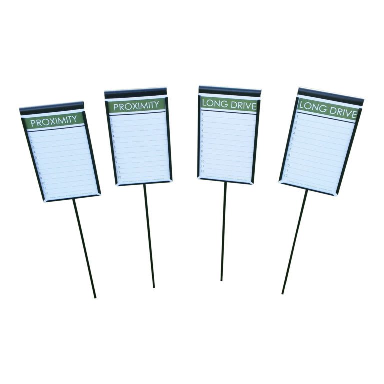 Proximity Markers - Includes Replaceable Cards - Par West Turf