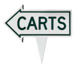 Plastic Arrow Signs - Cart Traffic Signs - Par West Turf