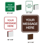 Par West Turf Custom Perma-Core Course Signs - 4 Sizes