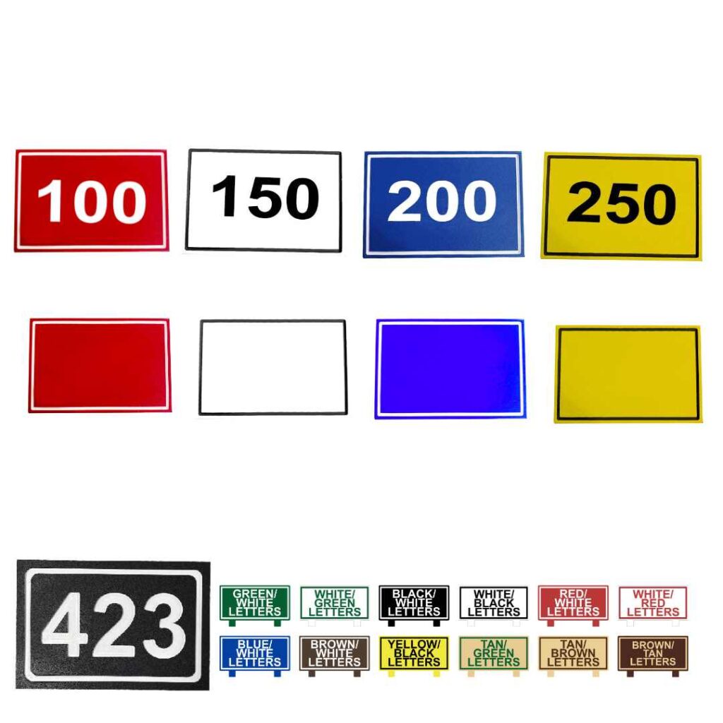In Ground Rectangle Yardage Monuments - Perma-Core - Par West Turf