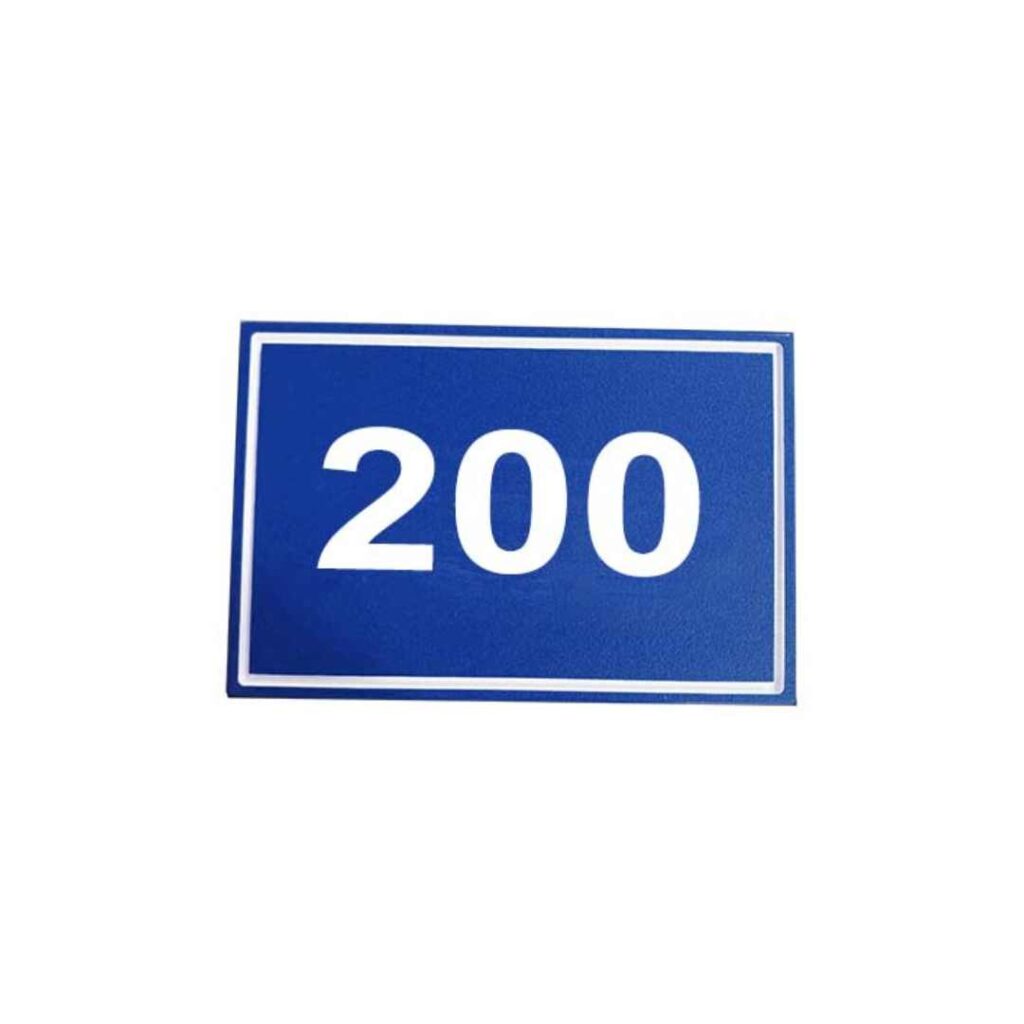 In Ground Rectangle Yardage Monuments - Perma-Core - Par West Turf