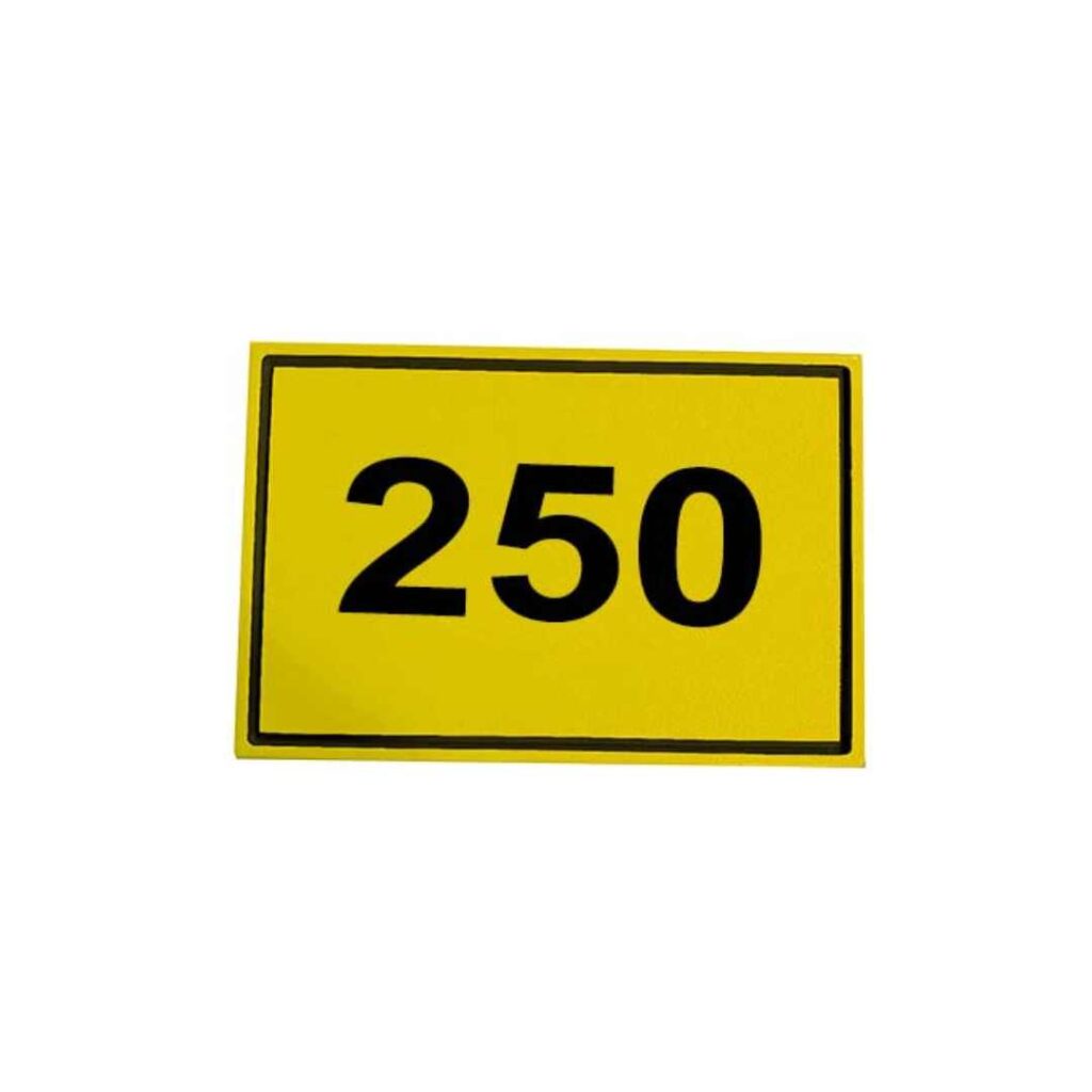 In Ground Rectangle Yardage Monuments - Perma-Core - Par West Turf