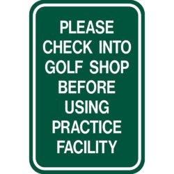 Par West Turf Driving Range Signs - Customizable