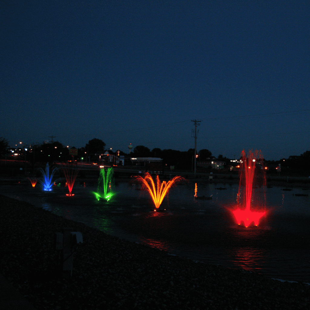 RGB LED Waterglow Fountain Light Kits - Par West Turf