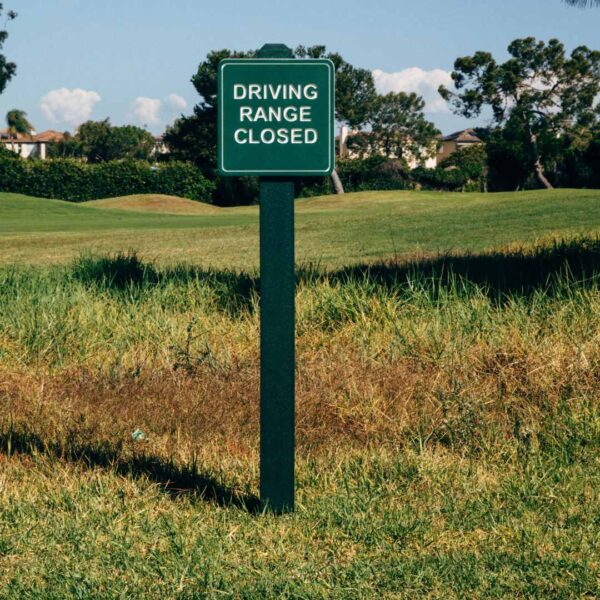 Recycled Plastic Lumber Sign Posts - Par West Turf