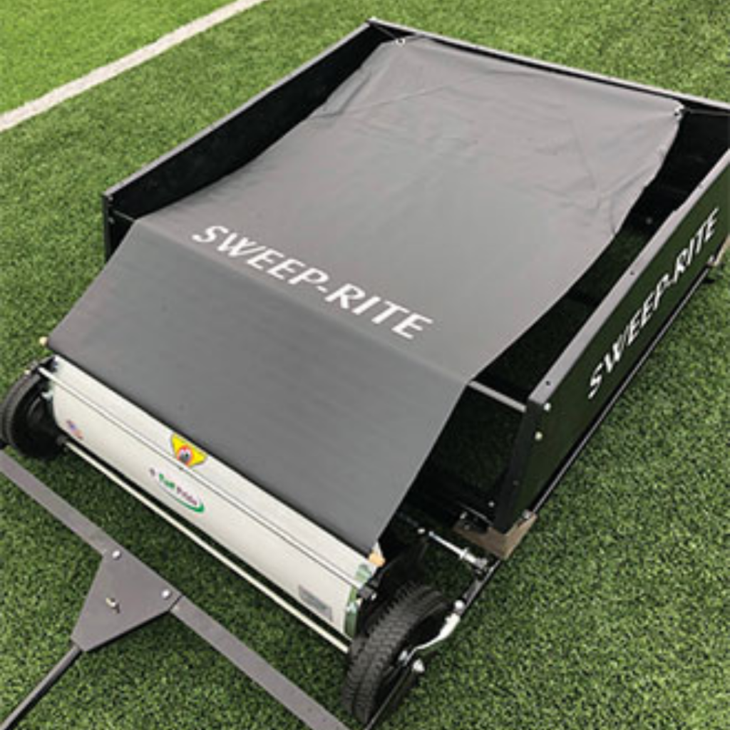Sweep-Rite Lawn Sweeper w/ Mesh Bottom Basket - Par West Turf