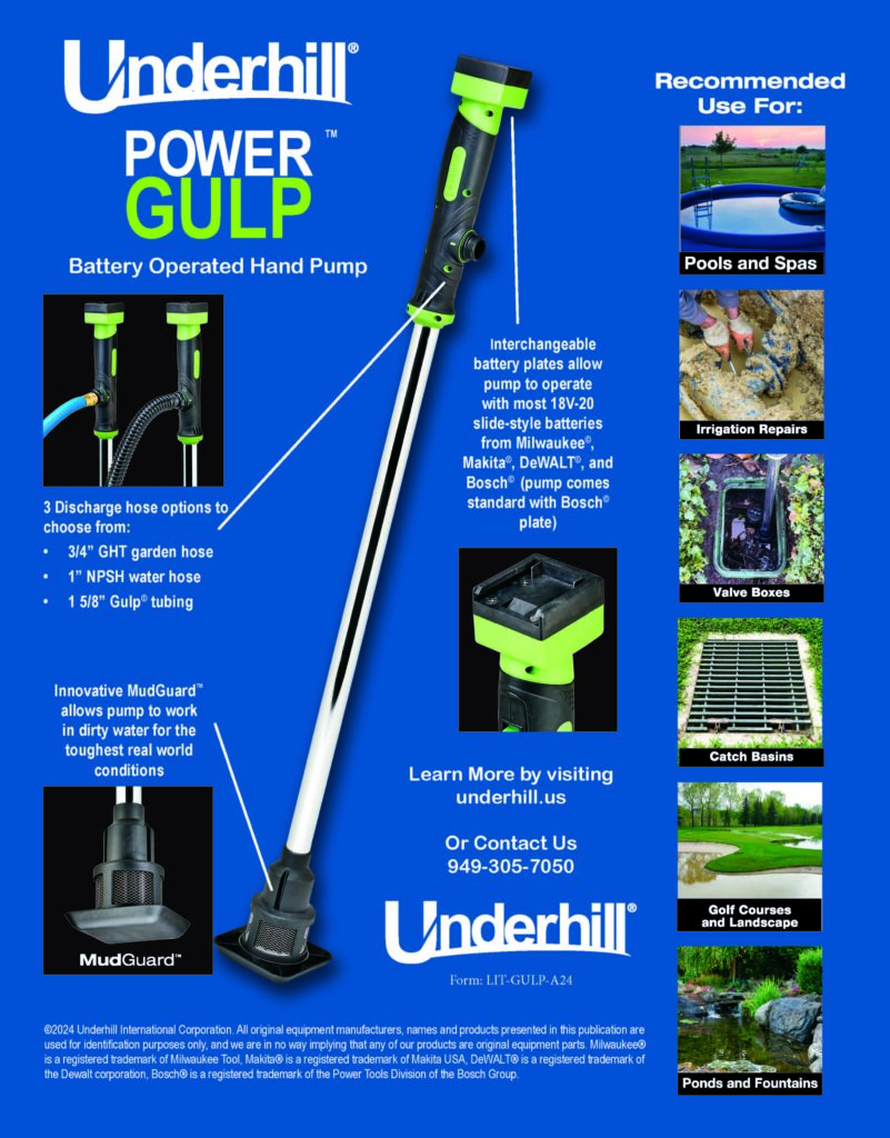 Power Gulp™ Battery-Powered Pump - Underhill International - Par West Turf