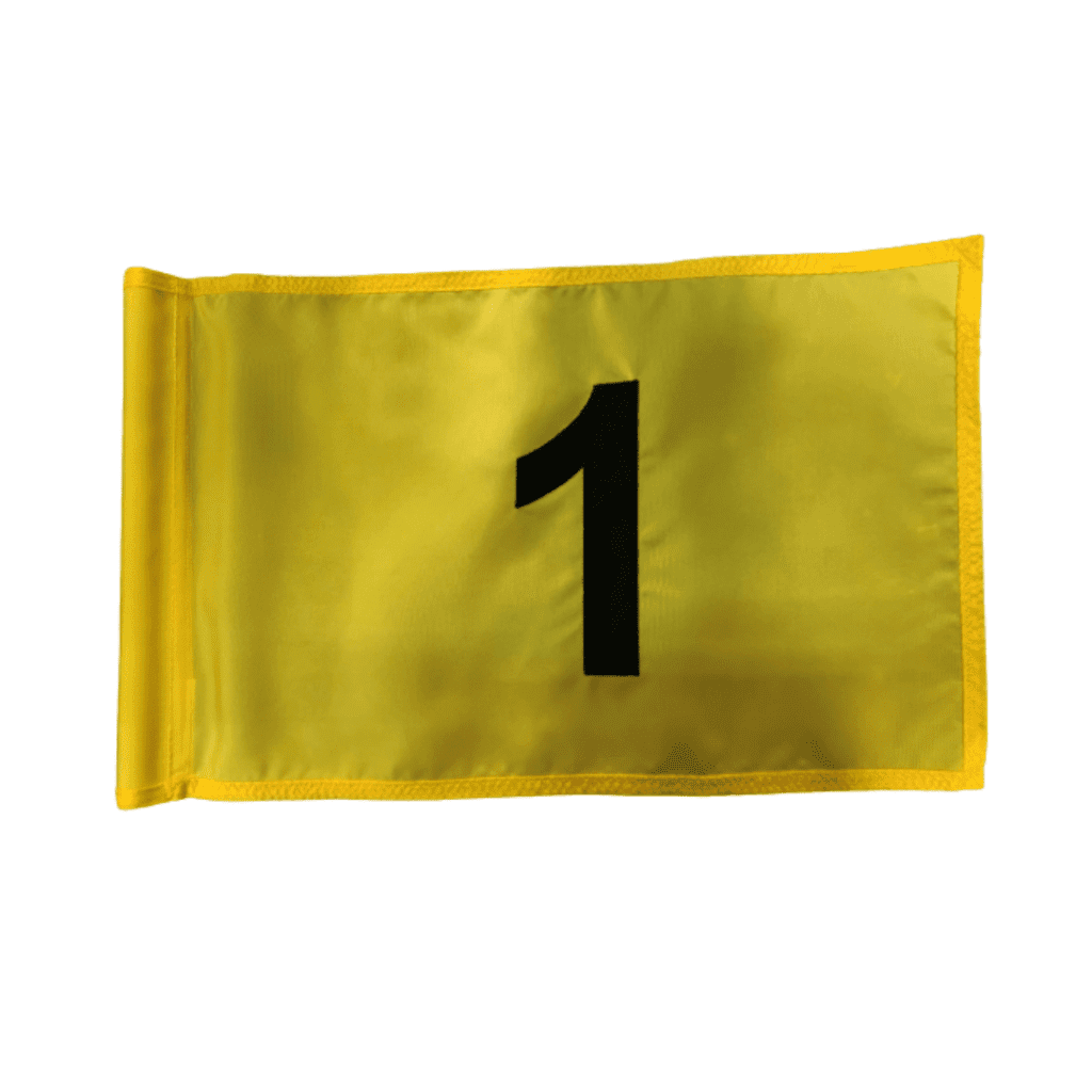 Regulation Numbered Golf Flag - 14 inch x 20 inch - Par West Turf