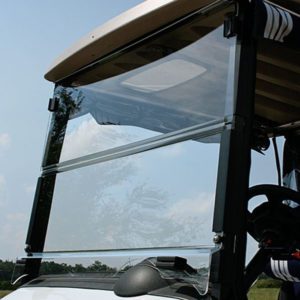Golf Cart Windshields - Clear Folding - Impact Modified - Par West Turf