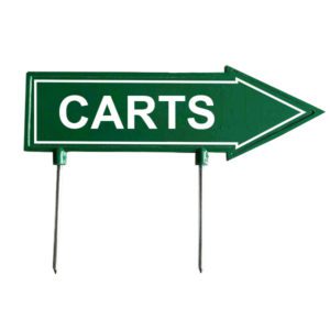 Custom Aluminum Fairway Signs - Any Message You Want - Par West Turf