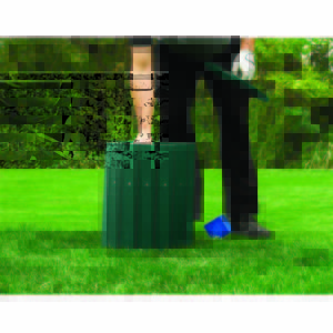 Round Divot Mix Container - Recycled Lumber - Par West Turf