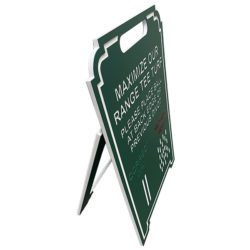 Driving Range Divot Sign – Durable Plastic, Multiple Styles